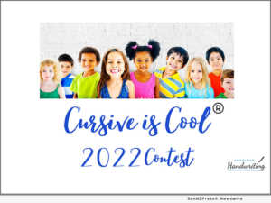 9th Annual Cursive is Cool Contest Adds Additional Prizes for Pandemic ...